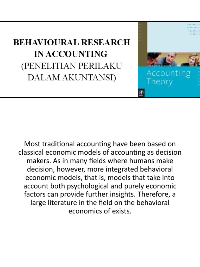 Behavioral Accounting | PDF | Behavior | Accounting