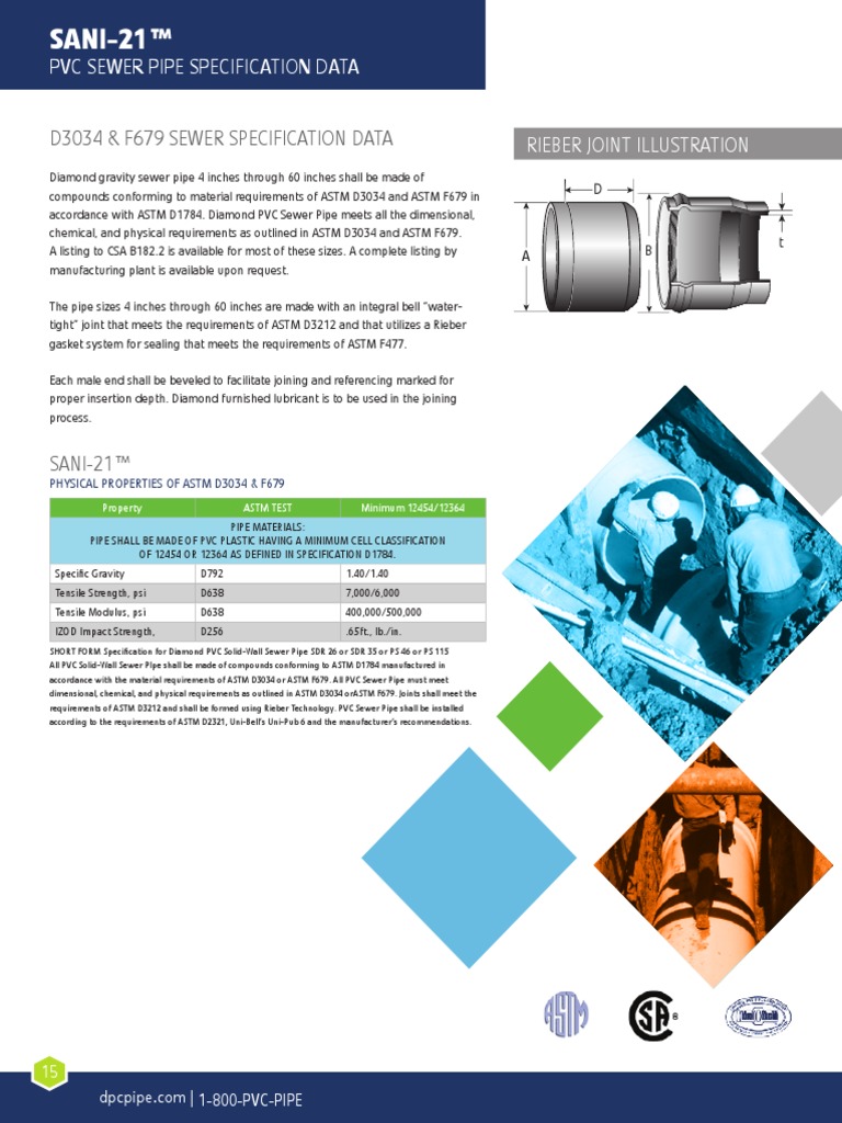 Sani 21 F679 Specifications | PDF | Pipe (Fluid Conveyance) | Polyvinyl ...