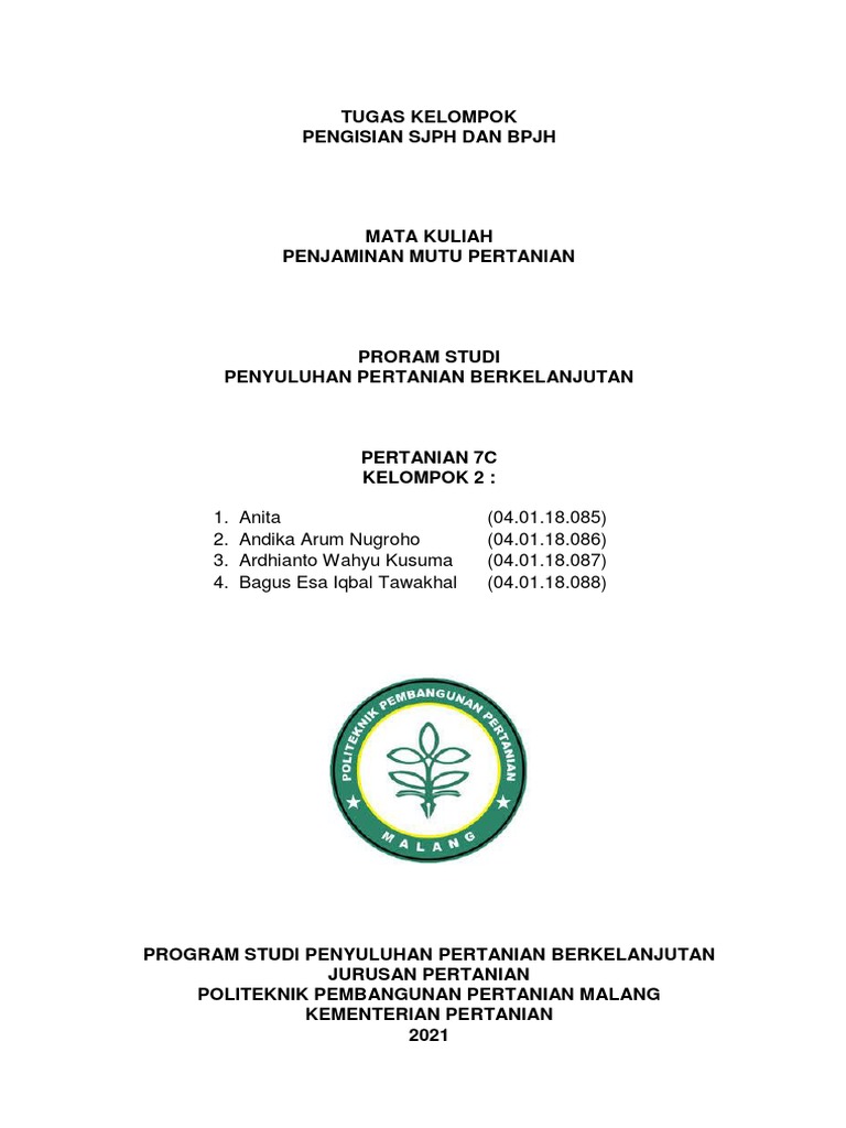 Kelompok 2 Manual SJPH BPJPH | PDF