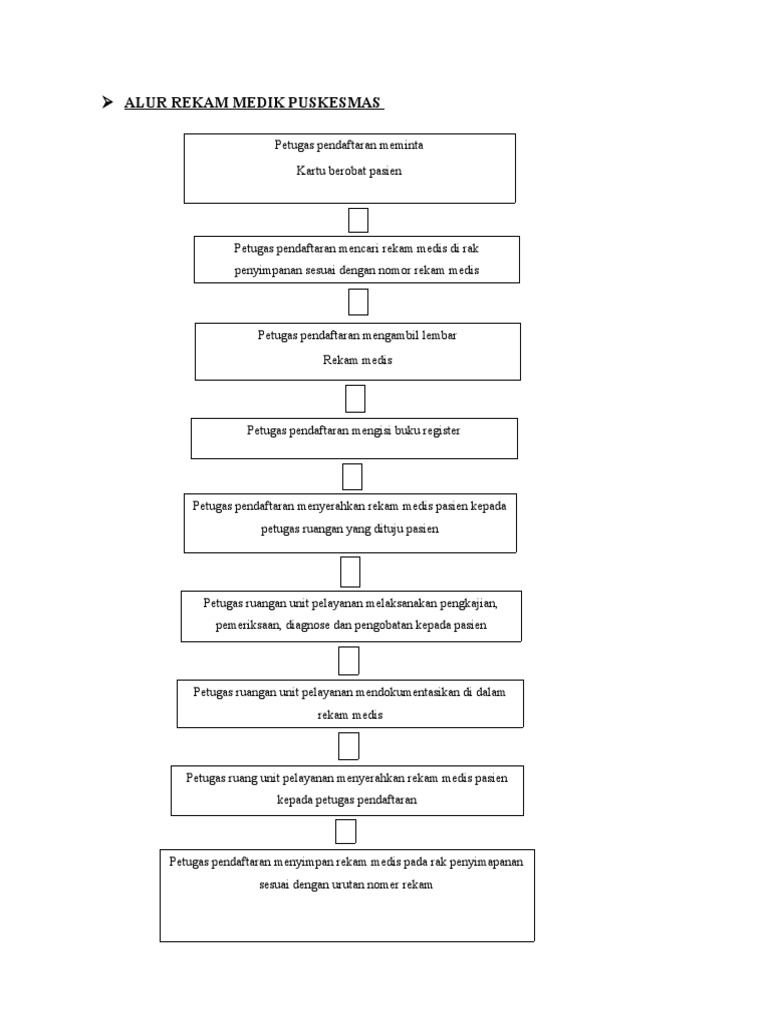 ALUR REKAM MEDIK PUSKESMAS Kelompok 2 | PDF