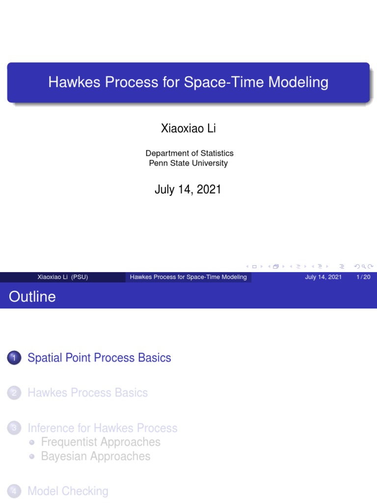 Hawkes Process Slides Pdf Bootstrapping Statistics Statistical