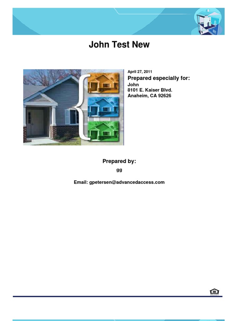John Test New: Prepared Especially For | PDF