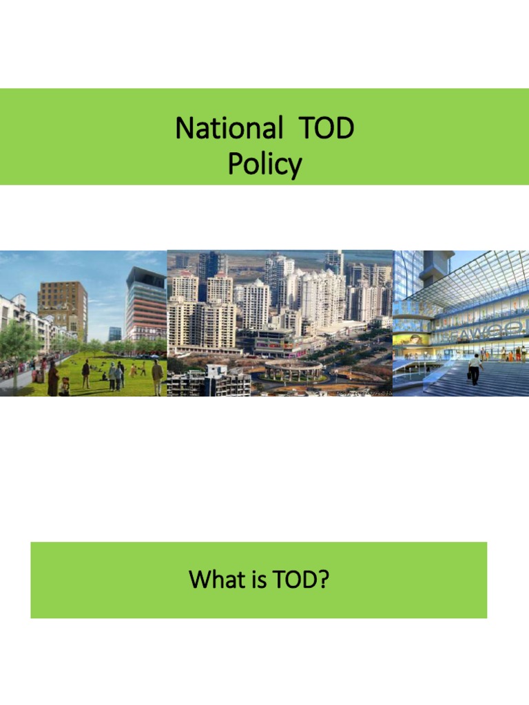 Transit Oriented Development Policy | PDF