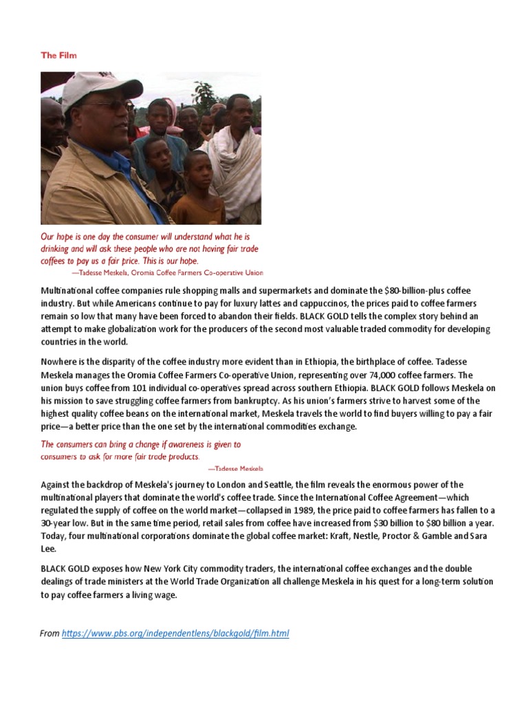 Reading and PAIBOC (Black Gold) | PDF | Coffee | Economies