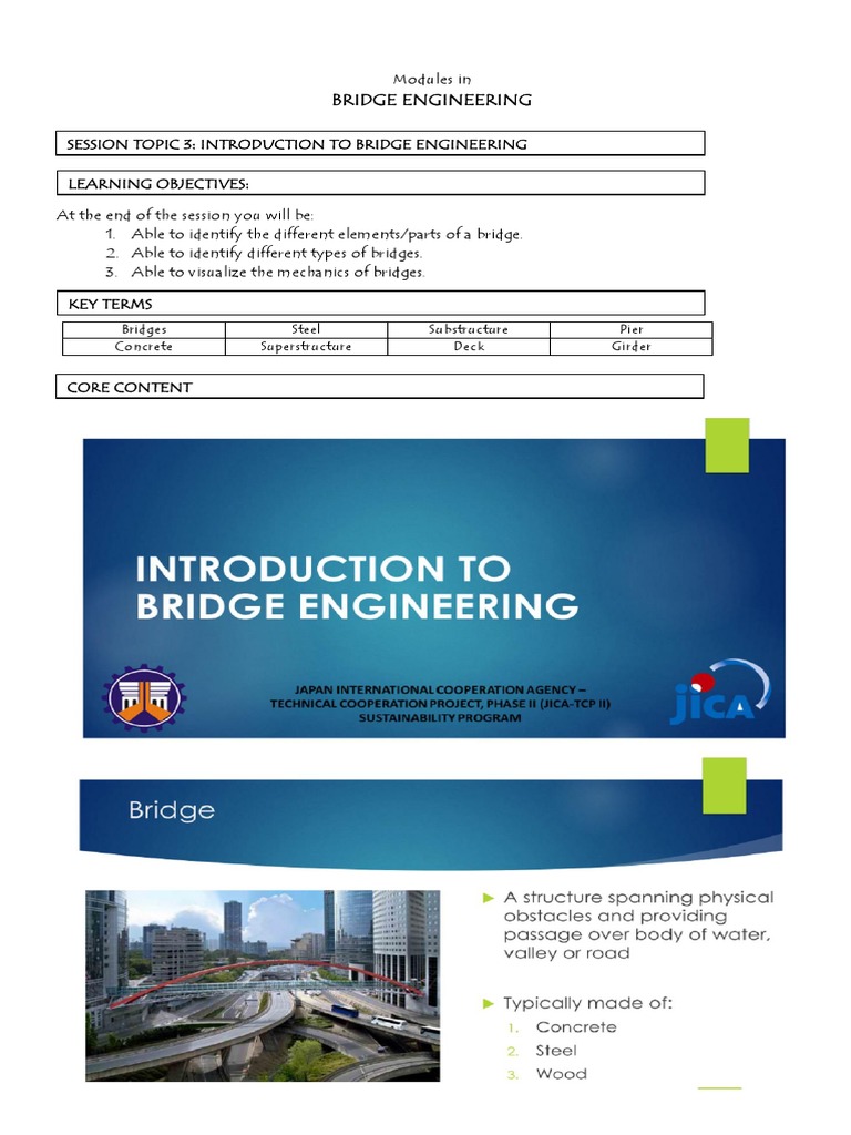 Module (Bridge Engg - Topic #3) | PDF