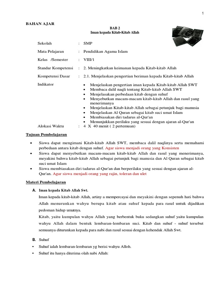 Bahan Ajar Pai Bab 2 | PDF