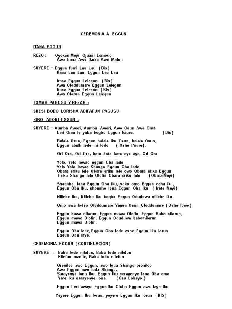 Tratado de Eggun | PDF | Santería | Agama Etnis
