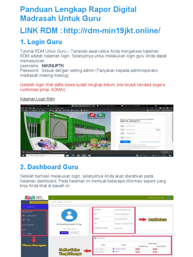 Panduan RDM untuk Guru Madrasah | PDF