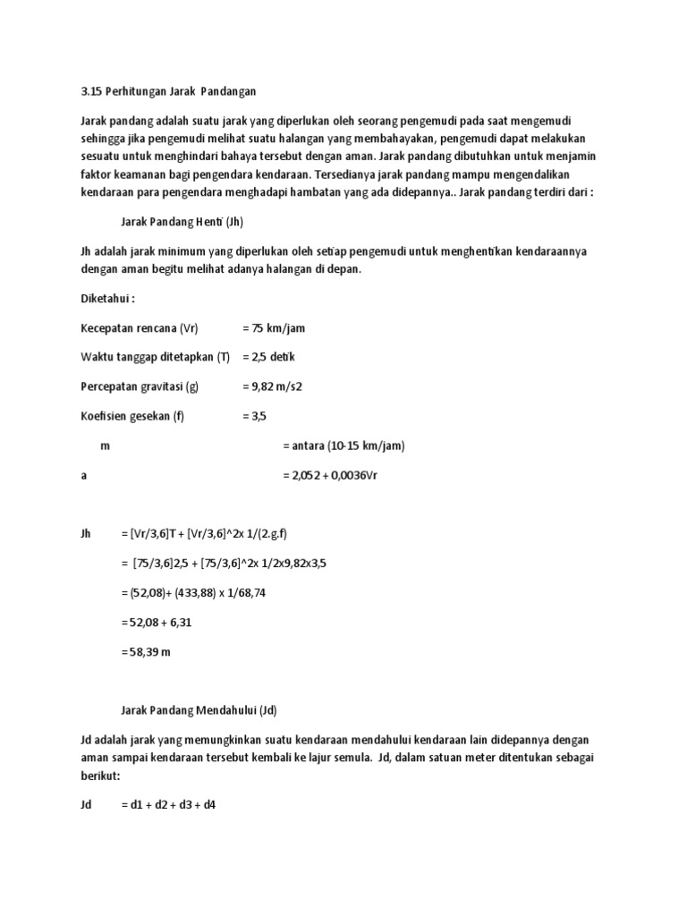 Jarak Pandang | PDF | Komputer | Teknologi & Rekayasa
