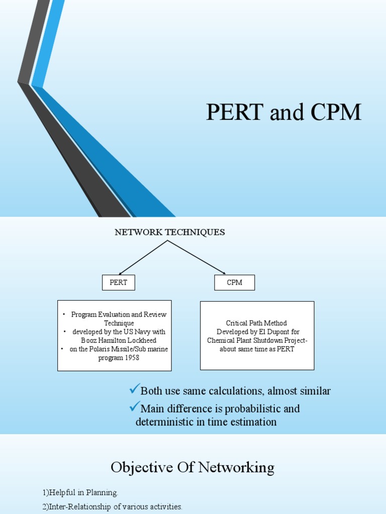 PERT and CPM | PDF | Cognition | Analysis
