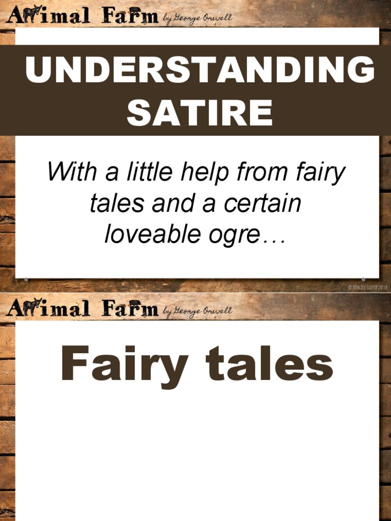 L02b UnderstandingSatireSlideshow | PDF | Satire | Fairy Tales