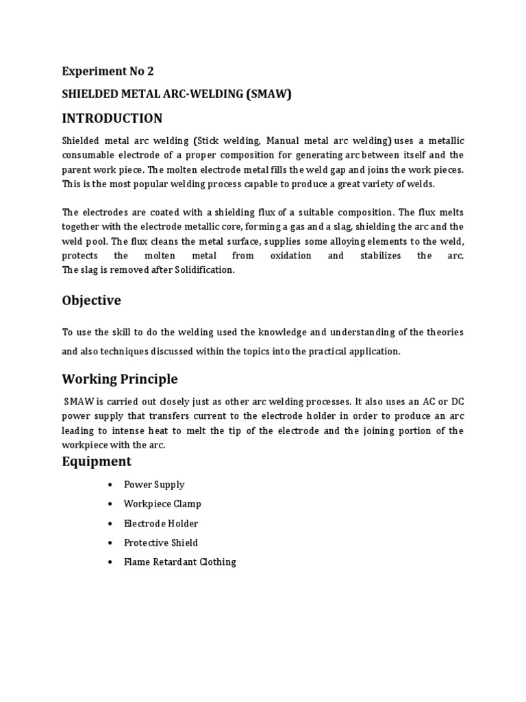 Lab Report 2..welding | PDF | Construction | Welding