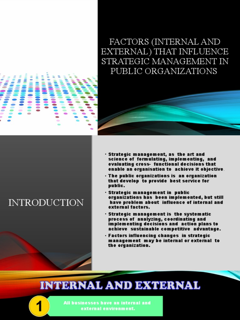 CHAPTER 2 (I) - FACTORS (INTERNAL AND EXTERNAL) THAT INFLUENCE ...