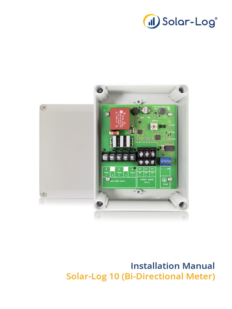 Solar-Log 10 (Bi-Directional Meter) : Installation Manual | PDF | Fuse ...