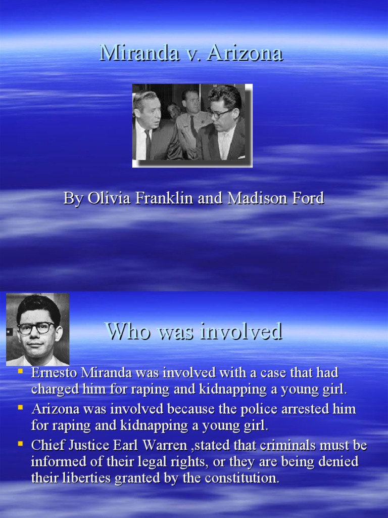 Miranda v. Arizona Case Summary | PDF