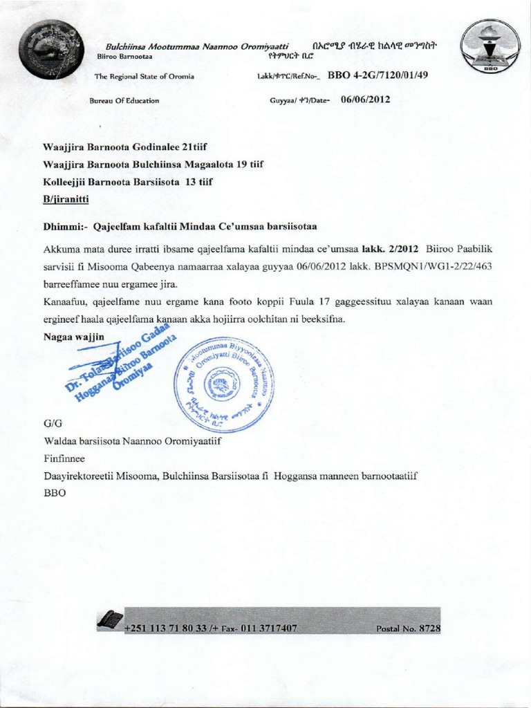 Qajeelfam Kafaltii Mindaa 2012 Compressed | PDF