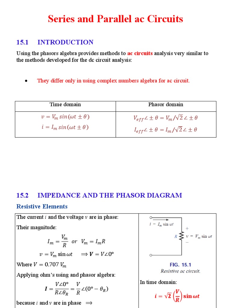 AC Circuit Analysis Basics | PDF | Electrical Impedance | Electrical Network