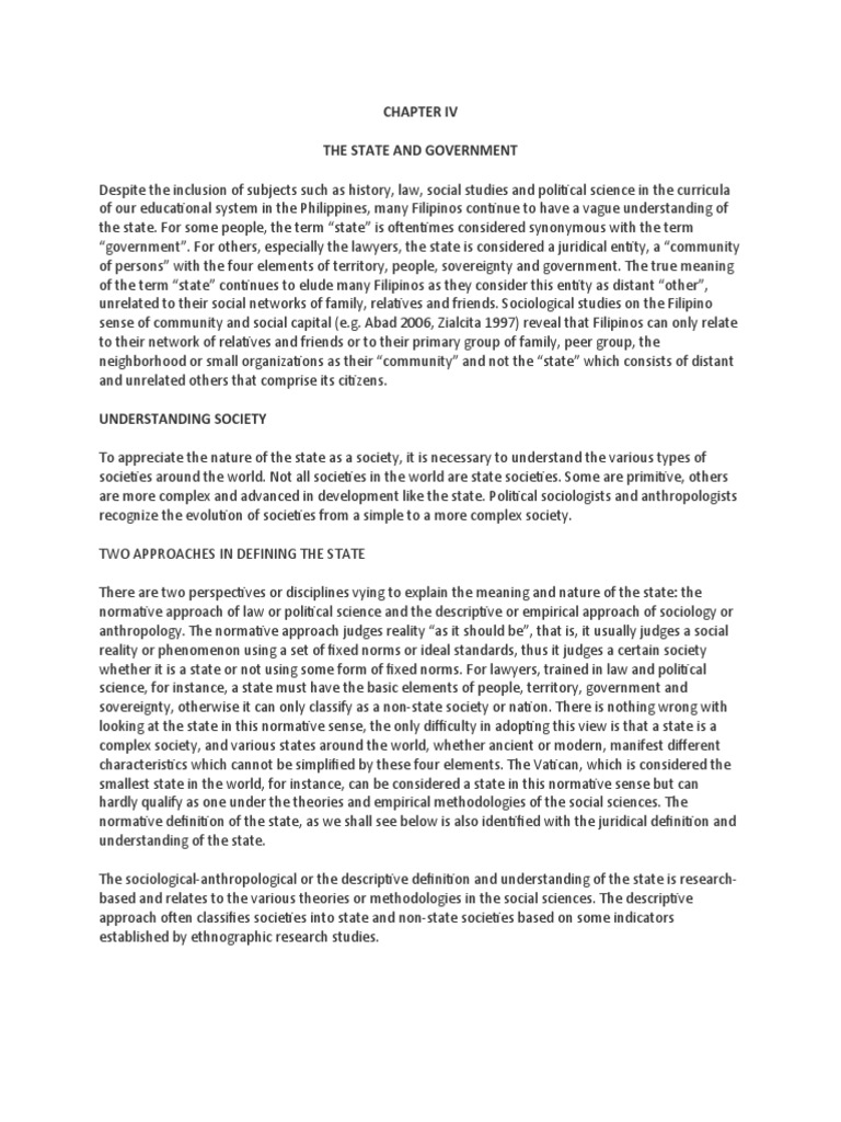 Reading in Philippine History (Chapter 4) | PDF | State (Polity ...