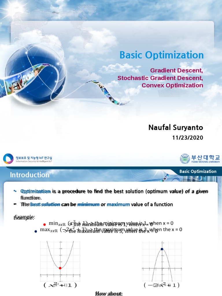 Basic Optimization: Naufal Suryanto | PDF | Mathematical Optimization ...