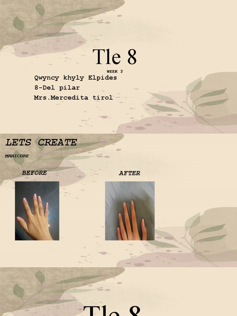 Tle 8 Week 2 and 3 | PDF