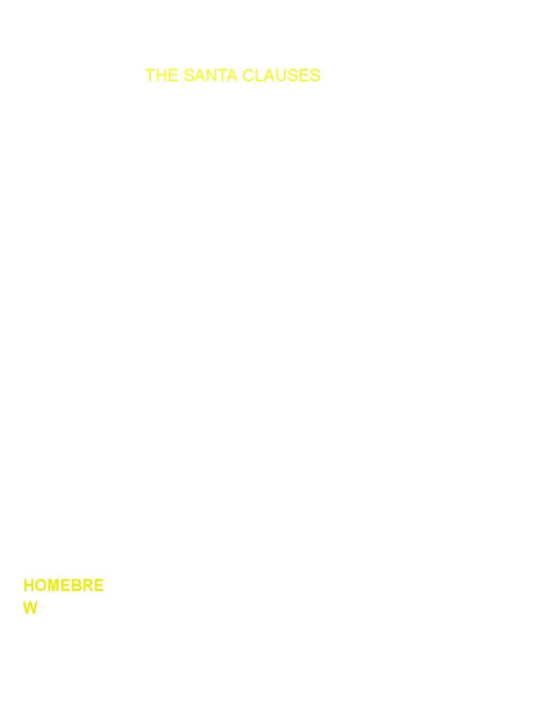 Santa Clauses 5e Dndhrodgeir Word | Download Free PDF | Santa Claus's ...