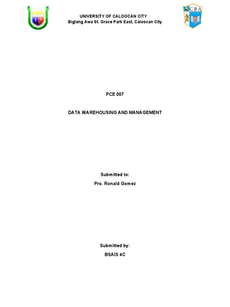 Data Warehousing and Management | PDF | Databases | Relational Database