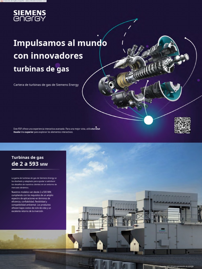 Turbina Siemens SGT6-5000F Familybrochure-Gasturbines | PDF ...