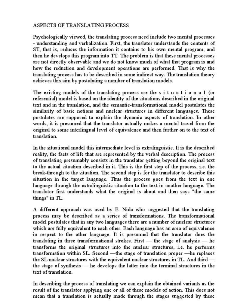 Aspects of Translating Process | PDF | Nuclear Structure | Translations