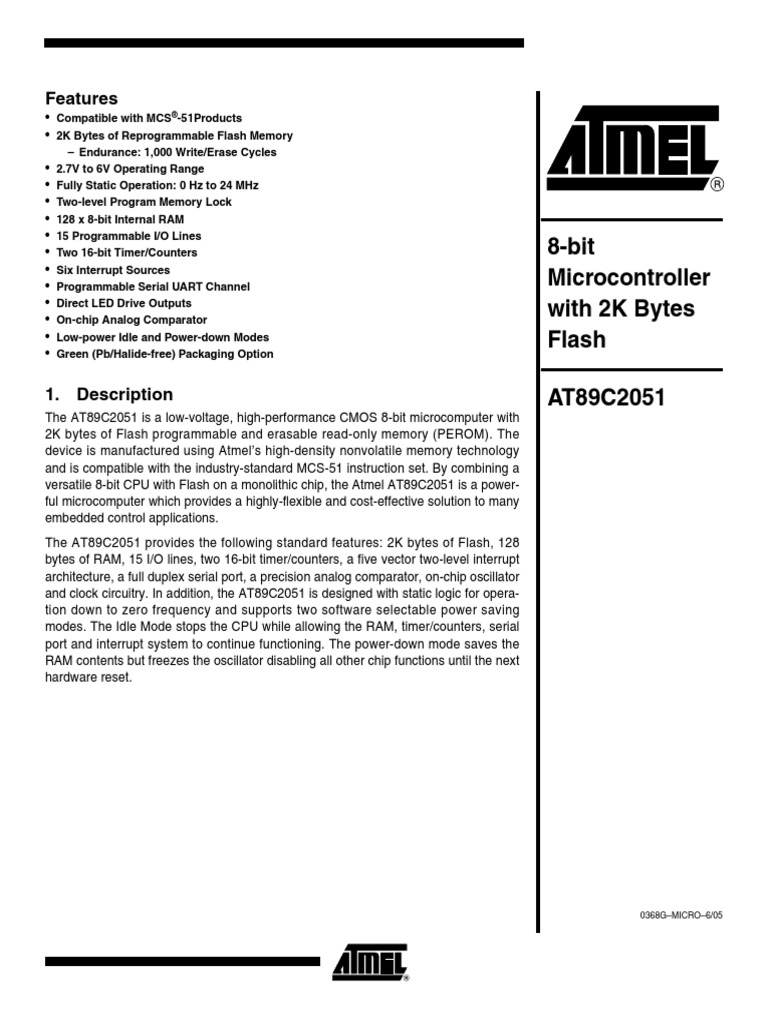 At 89c2051 Data | PDF