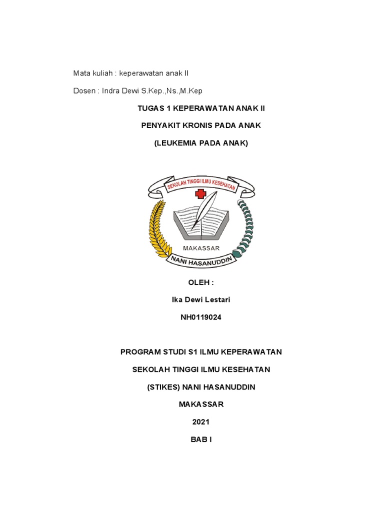 LEUKEMIA AKUT PADA ANAK Tugas Sepri | PDF