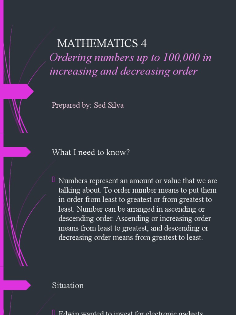 Mathematics 4 Lesson 4 | PDF