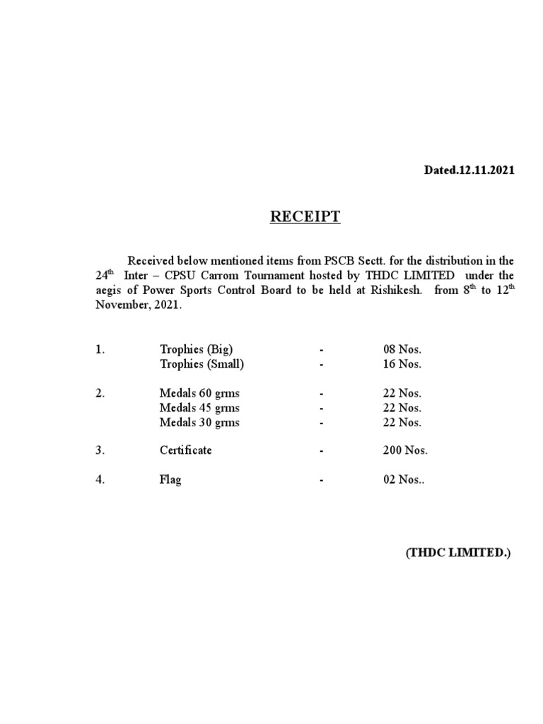 Carrom Trophy | PDF