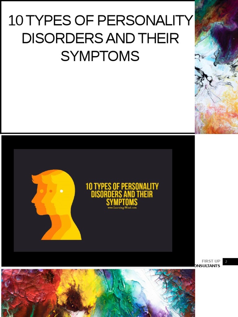 10 Types of Personality Disorders and Their Symptoms | PDF ...