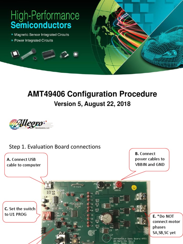 AMT49406 Configuration Procedure v05 | PDF | Electric Motor | Inductance