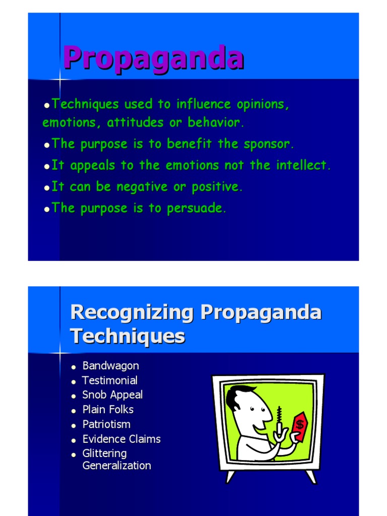 Propaganda | PDF | Propaganda | Psychology