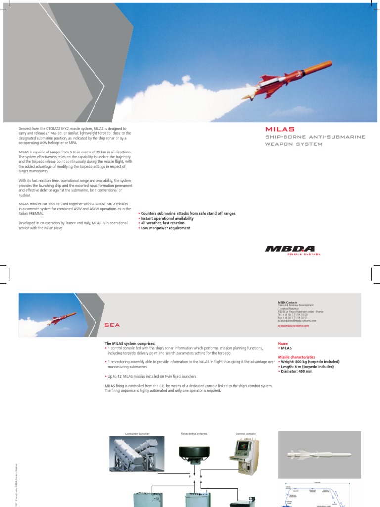 Milas: Ship-Borne Anti-Submarine Weapon System | PDF | Anti Submarine ...