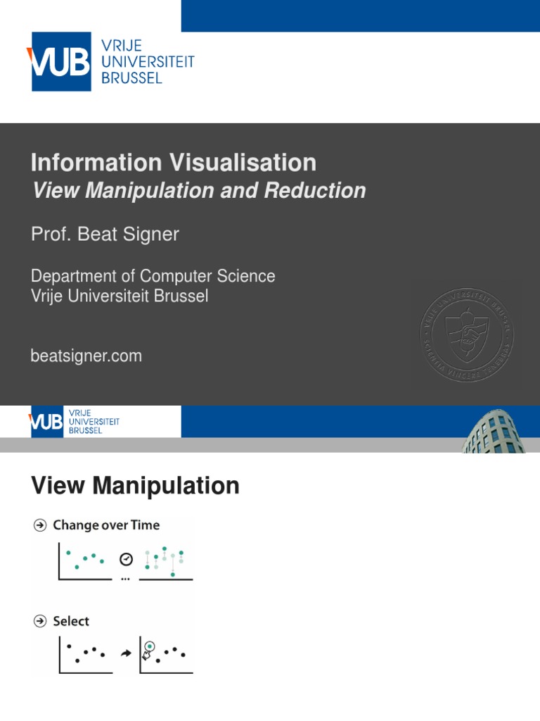 View Manipulation and Reduction - Lecture 9 - Information Visualisation ...