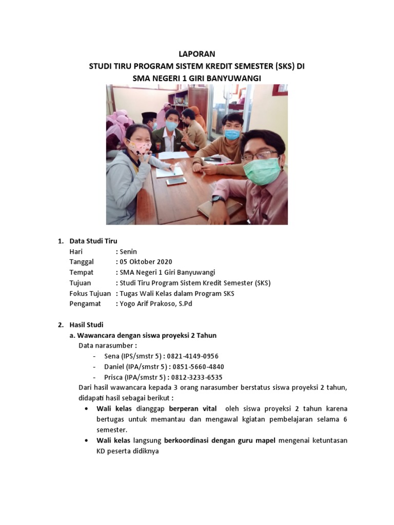 Laporan Studi Tiru | PDF