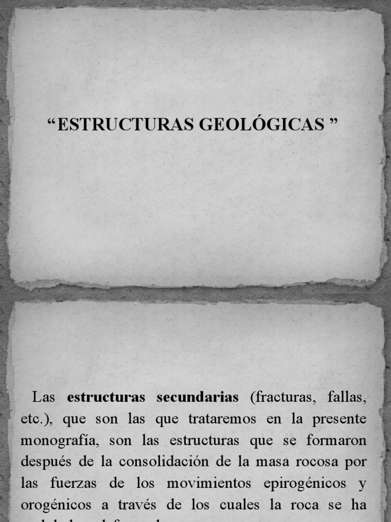 Estructuras Geologicas | PDF | Geología | Ciencias de la Tierra
