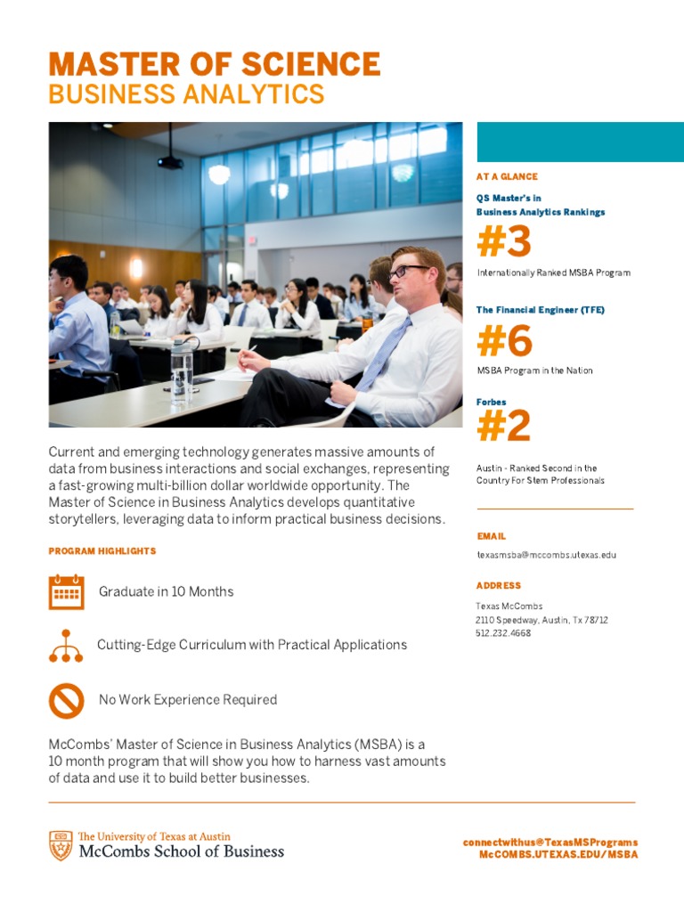 MSBA Fact Sheet 2021-2022 | PDF | Analytics | Science And Technology