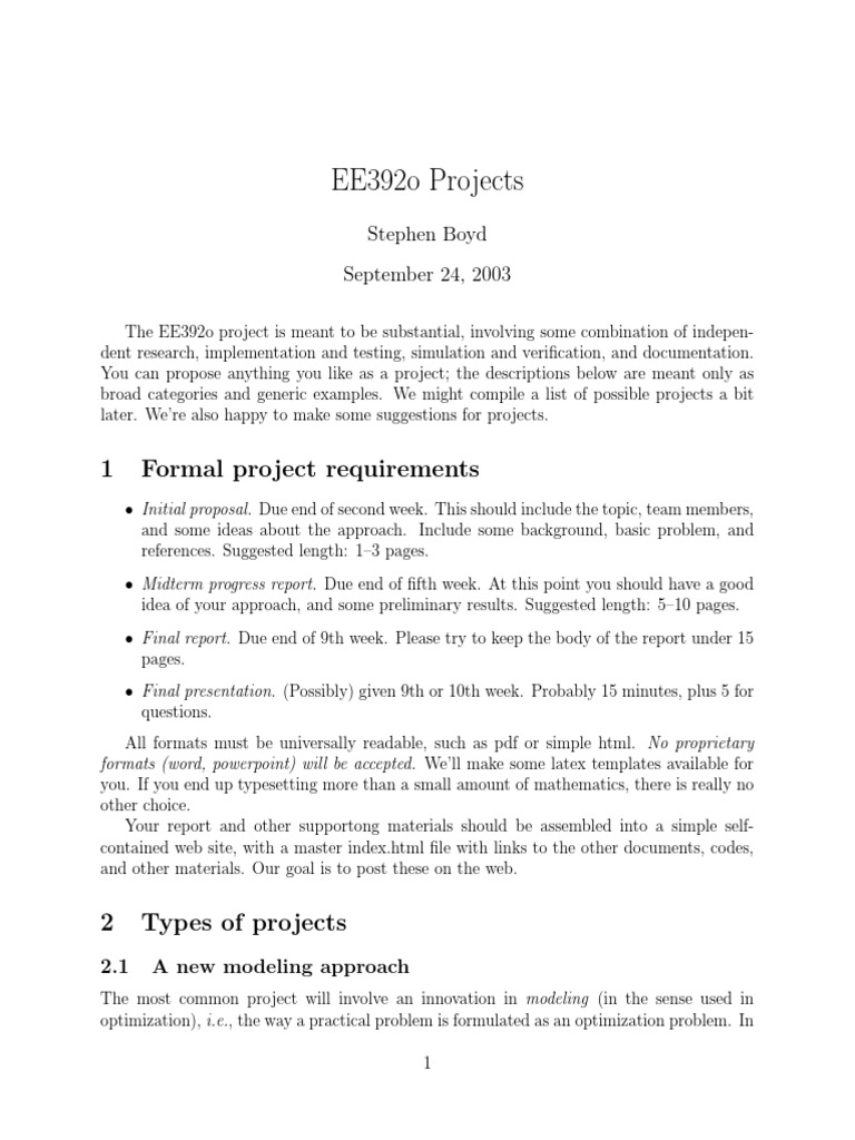 Project Guideline | PDF