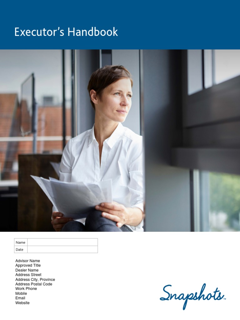 Executor's Handbook | Download Free PDF | Probate | Will And Testament