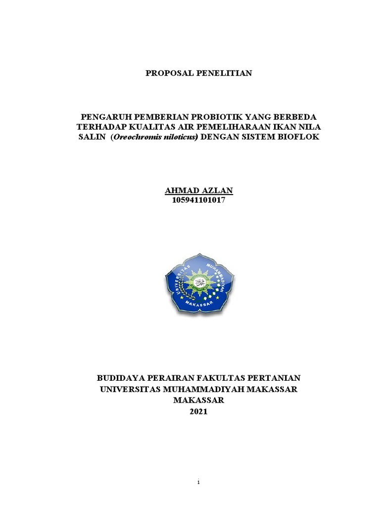 Probiotik dan Kualitas Air Ikan Nila | PDF