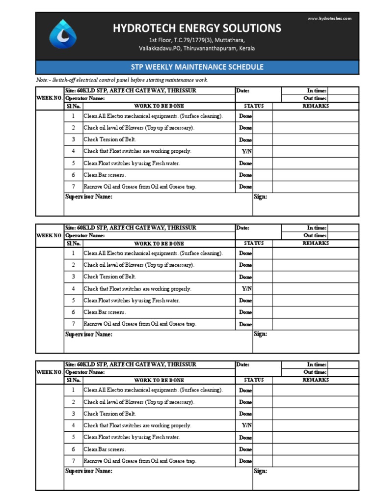 5b. STP Weekly Log Book | PDF