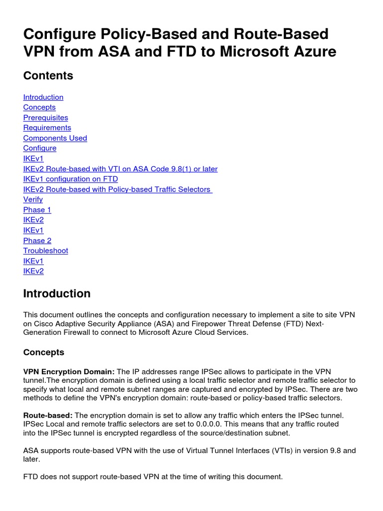 Configure Policy Based and Route Based V | PDF | Virtual Private ...