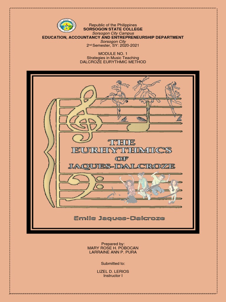 Dalcroze Eurhythmics Teaching Module | PDF | Rhythm | Musical Compositions