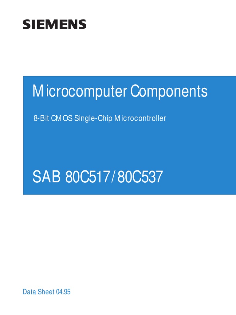 Microcomputer Components: 8-Bit CMOS Single-Chip Microcontroller ...