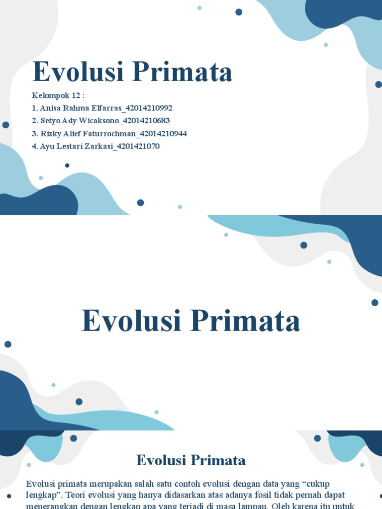 Evolusi dan Adaptasi Primata | PDF | Ilmu Sosial