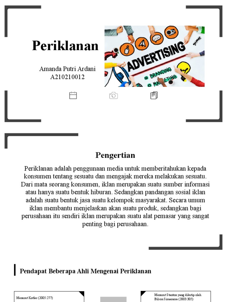 Pengertian dan Jenis Periklanan | PDF | Bisnis