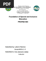 SPED Timeline | PDF | Special Education | Disability